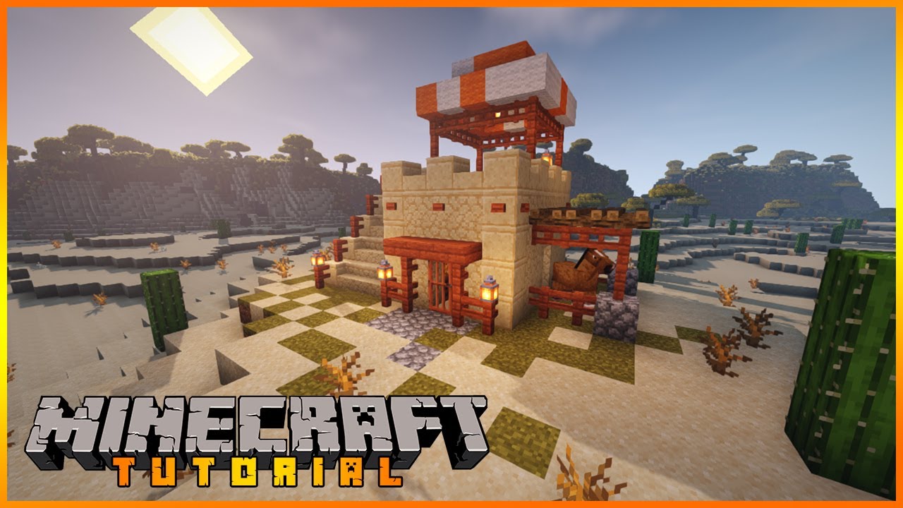 Desert Starter House Tutorial Minecraft 1.15.2 - YouTube