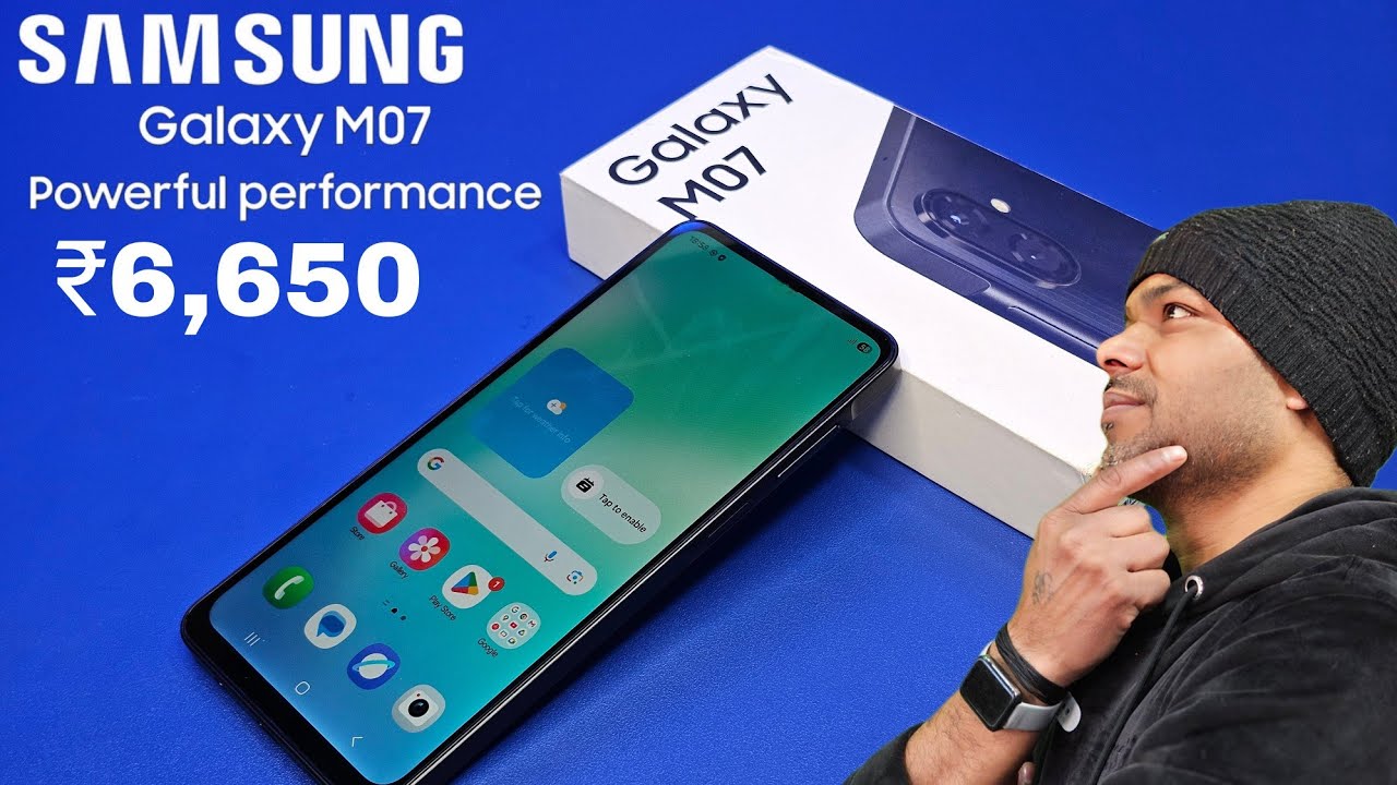 Samsung Galaxy M07 First Look! Unboxing | Review | Camera | Under 7000 ...