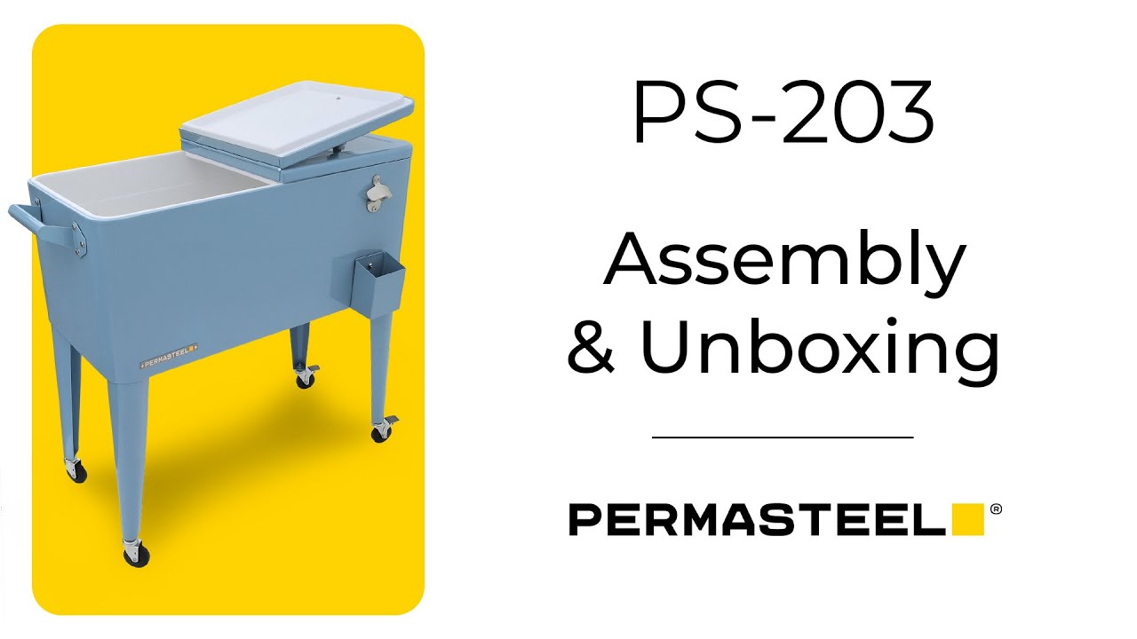 How to Assemble the Permasteel PS-203 80-Qt Patio Cooler | Assembly ...