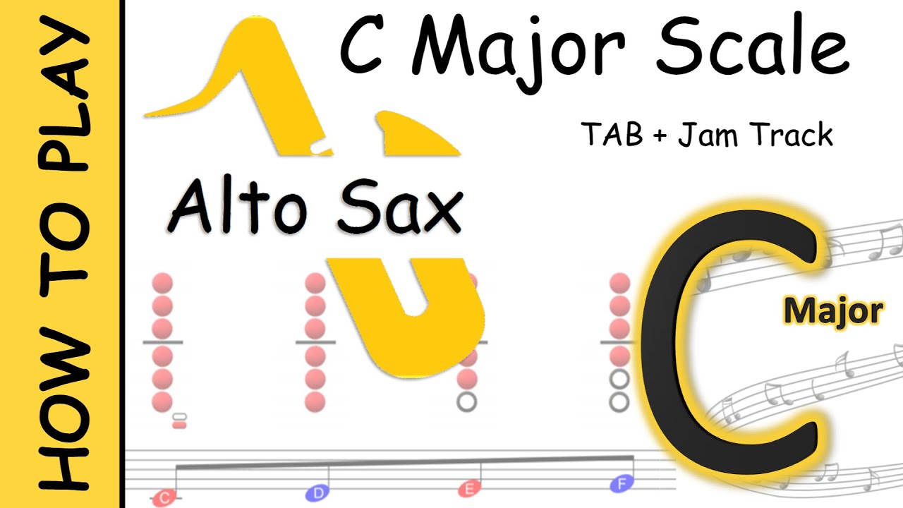 How to play C major on Alto Saxophone - YouTube