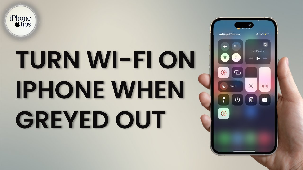 How to Turn Wi-Fi on iPhone When Greyed Out - YouTube