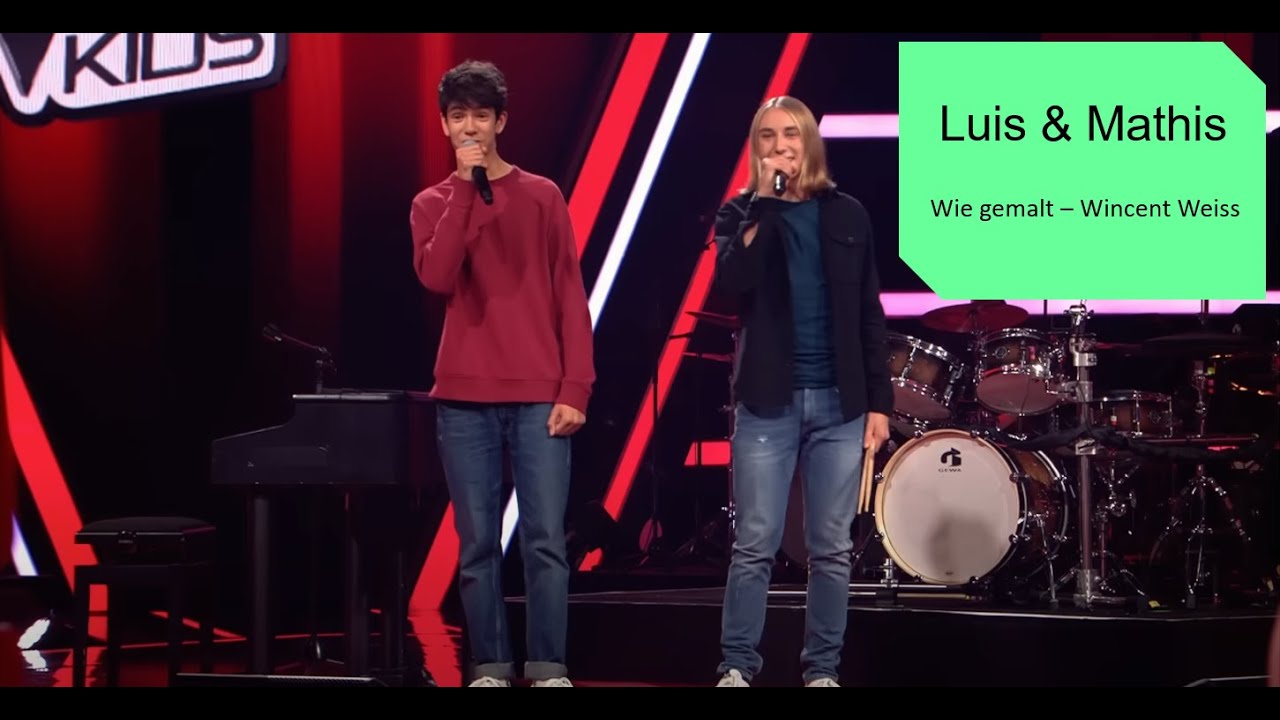 Luis & Mathis - Wie gemalt (Wincent Weiss) The Voice Kids 2023 Short ...