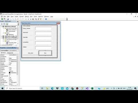 Insert Data Into SQL Server Using Vba Userform - YouTube