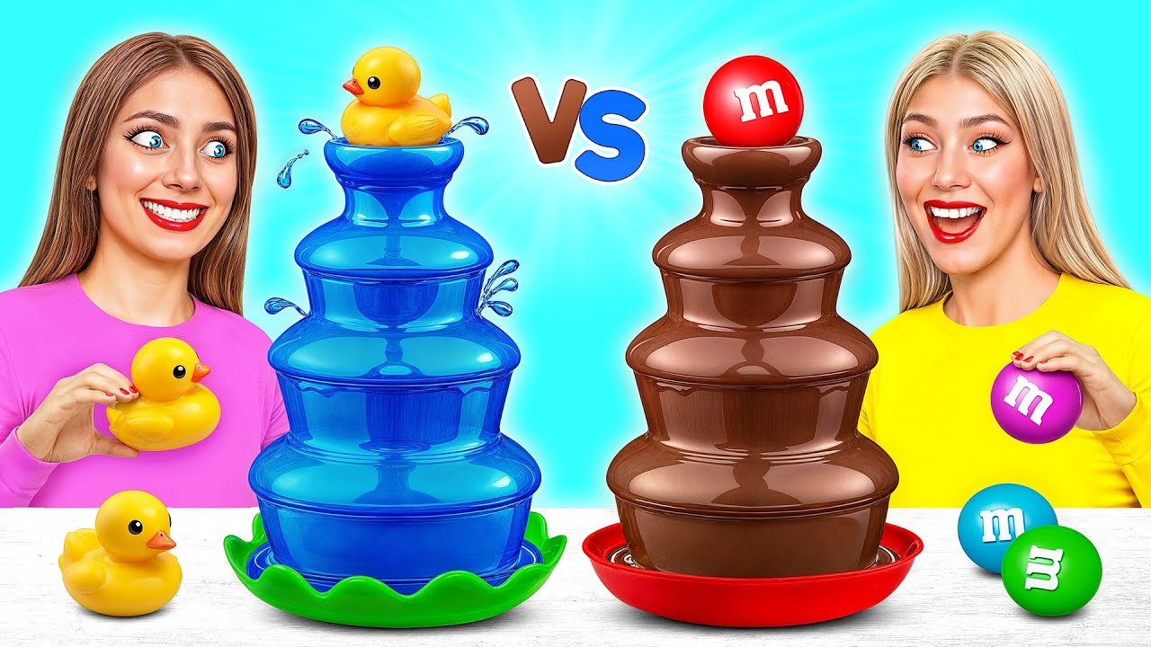 Real Food vs Chocolate Food Challenge | Funny Food War by Choco DO ...