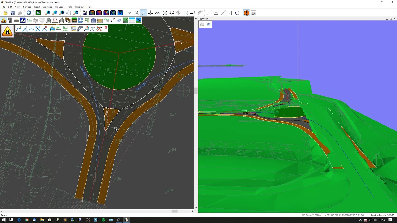 Site3D: New Highways Roundabout - YouTube