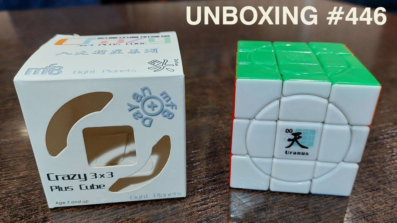 Unboxing №446 Крейзи 3х3 Уран | MF8 & DaYan Crazy 3x3 Plus Cube Uranus ...