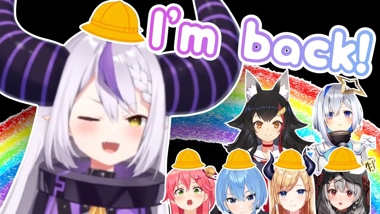 Kusogaki Laplus came back! and Hololive kindergarten students' reaction ...