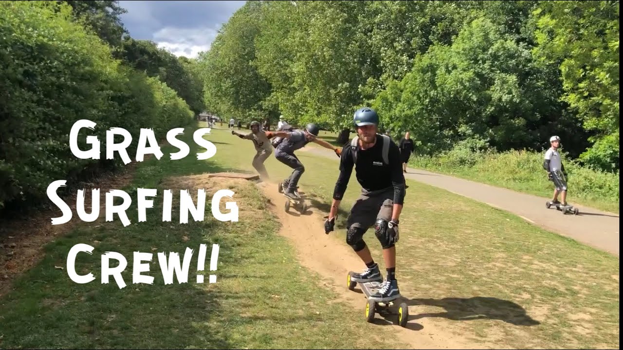 FINALLY!!! Back out with mates for some grass surfing fun! With Evolve ...