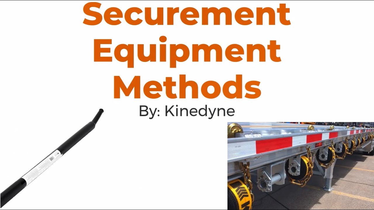 Cargo Securement Equipment Methods - YouTube