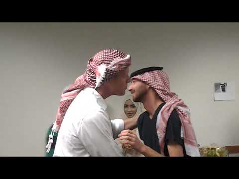 Greeting with an Arabic Kiss!