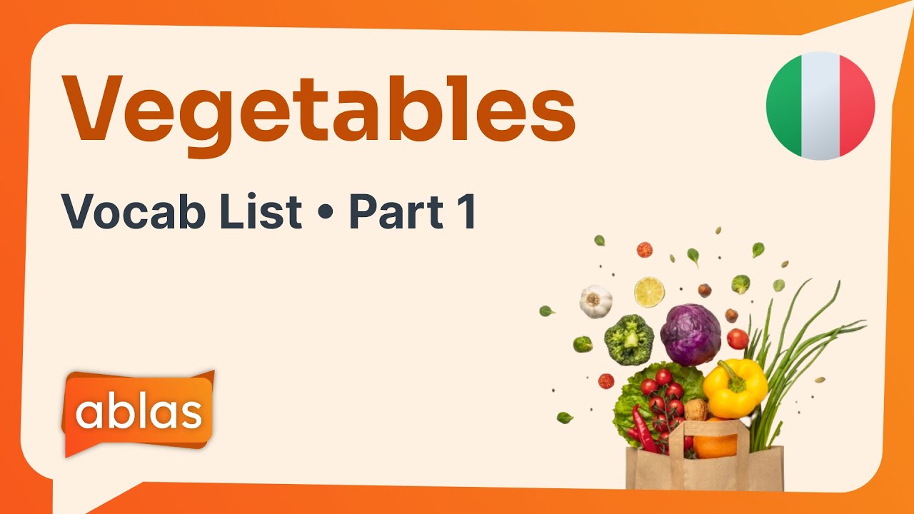 Vegetables | Italian Vocabulary List (Part 1) - YouTube