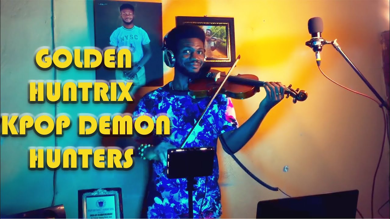 GOLDEN - HUNTRIX KPOP Demon Hunters (Violin Cover) #KpopDemonHunters‎ # ...
