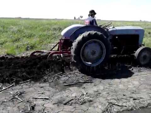 FORD TRACTOR and TWO BOTTOM PLOW - YouTube