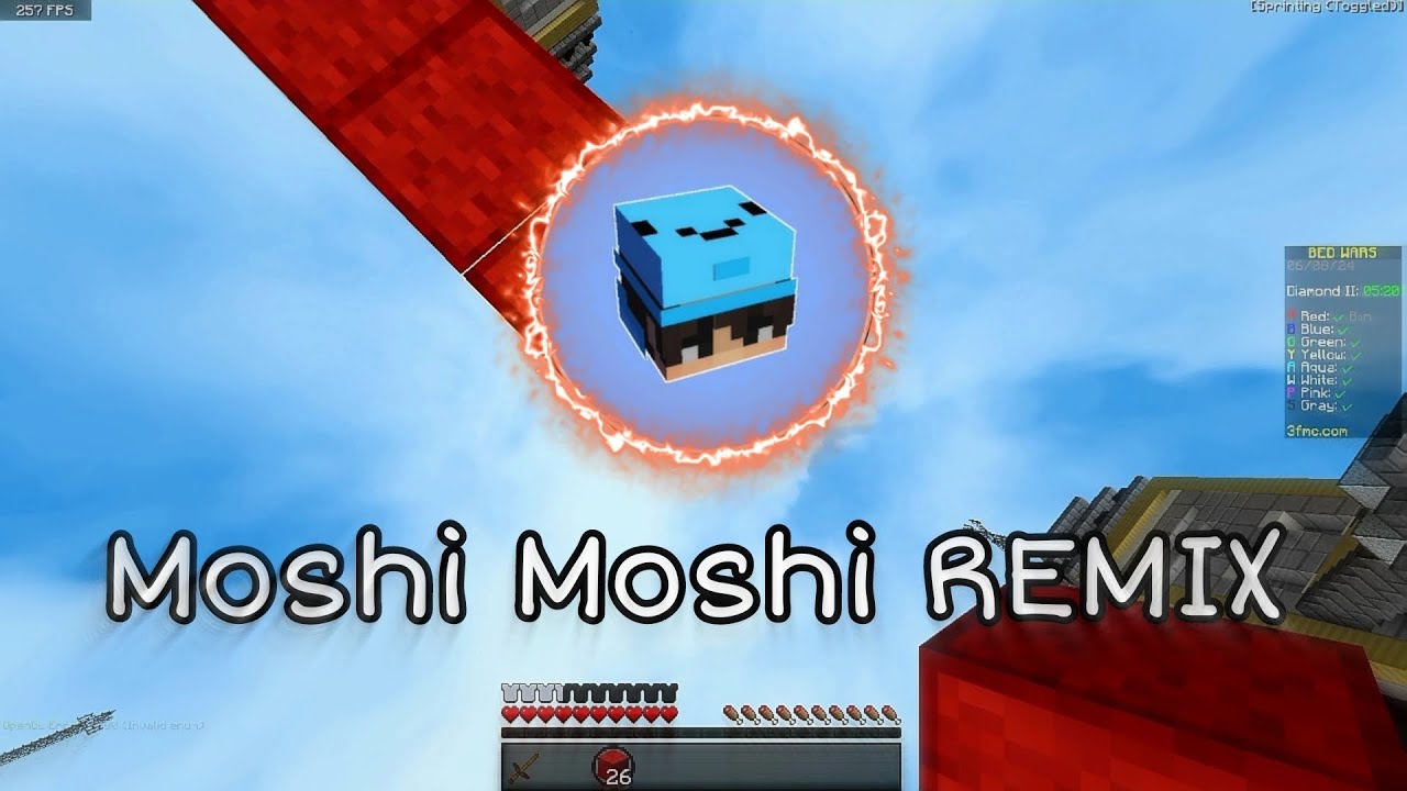 "Moshi moshi Remix" Minecraft edit | UwUSix0 - YouTube