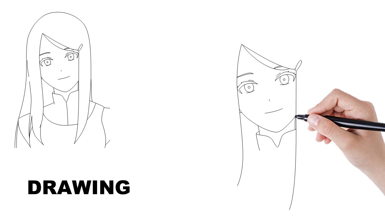 How To Draw Kushina Uzumaki From Naruto | Step By Step | Tamanna ...