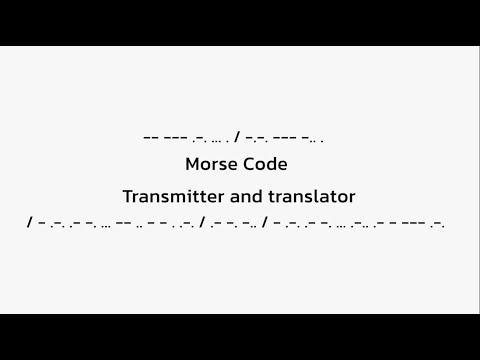 CE_KMITL_Digital_2565_0956;1011 = Morse code transmitter and translator - YouTube