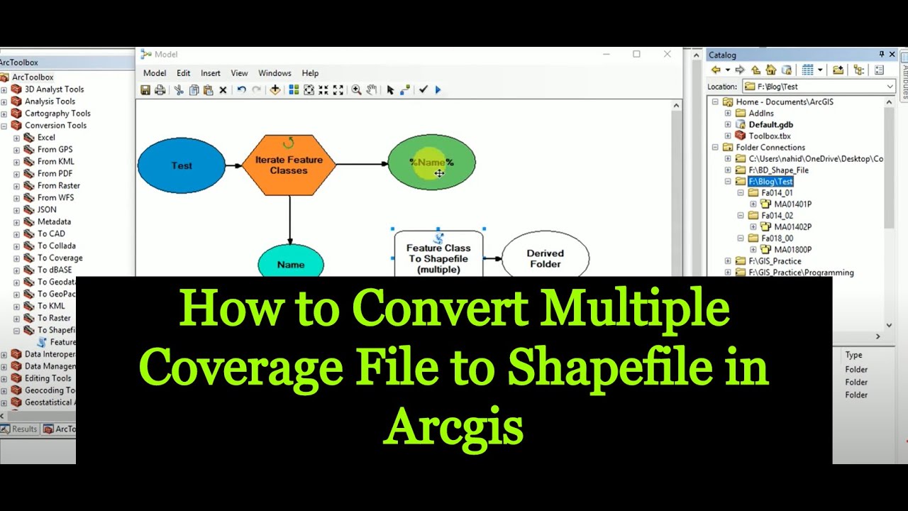 How to #Convert Multiple #Coverage File to #Shapefile in #Arcgis - YouTube