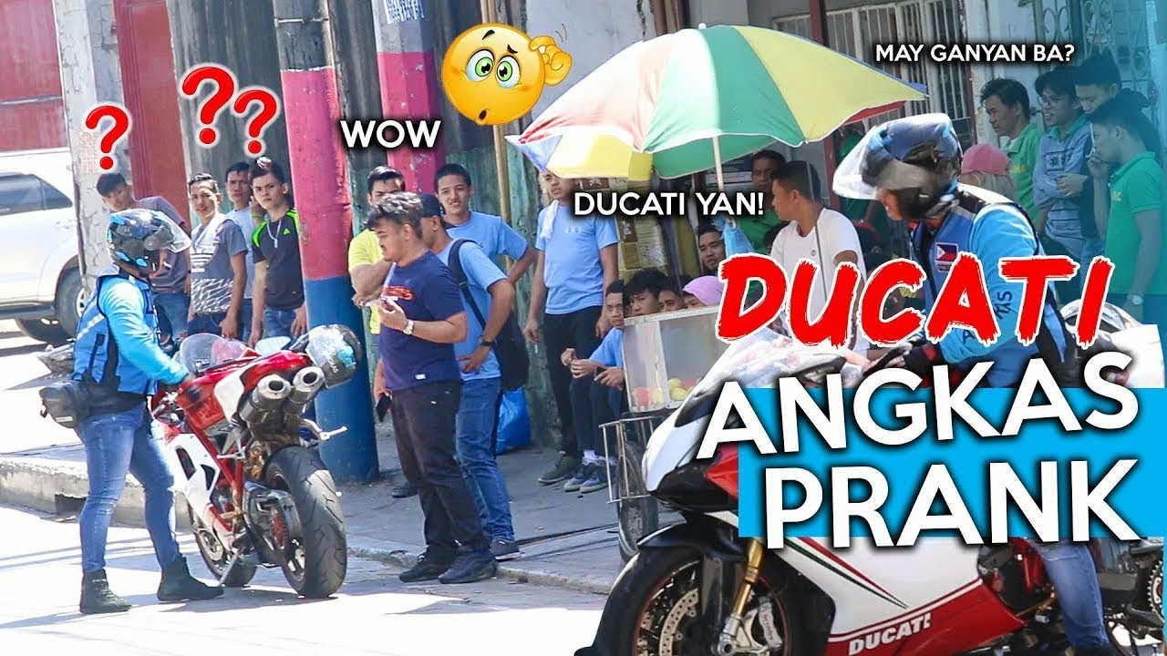 DUCATI ANGKAS PRANK! / FUNNY ANGKAS/Amazing prank - YouTube