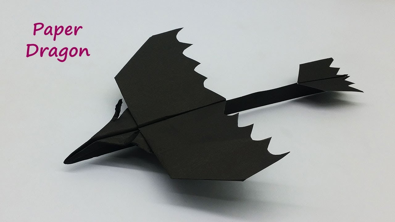 How To Make a Paper Dragon Airplane - Dragon Airplane From Paper - YouTube