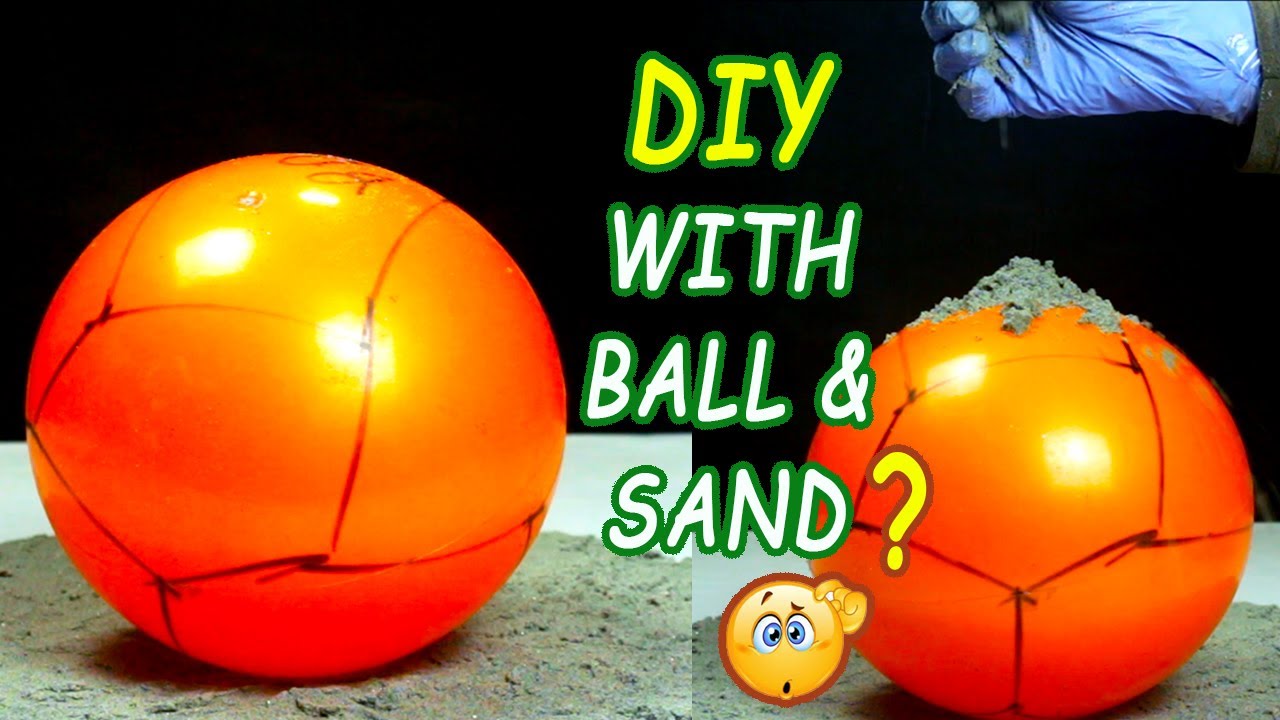 Amazing plastic ball crafts using sand and concrete || DIY craft ideas ...