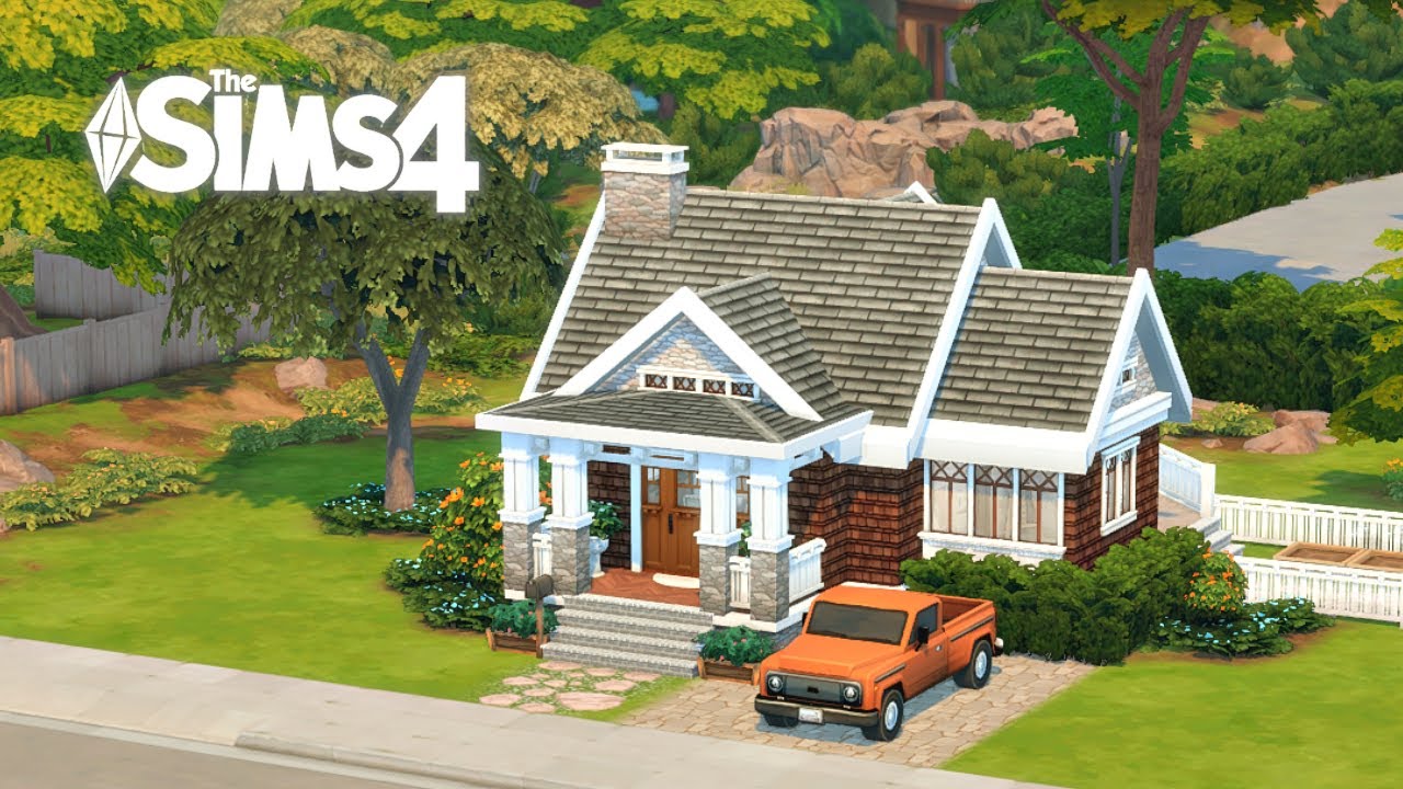 San Sequoia Starter Home | No CC | Sims 4 | STOP MOTION SPEED BUILD ...