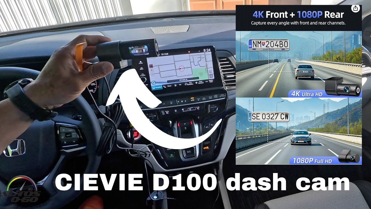 CIEVIE D100 dash cam 4K UHD - Unboxing before permanent installation ...