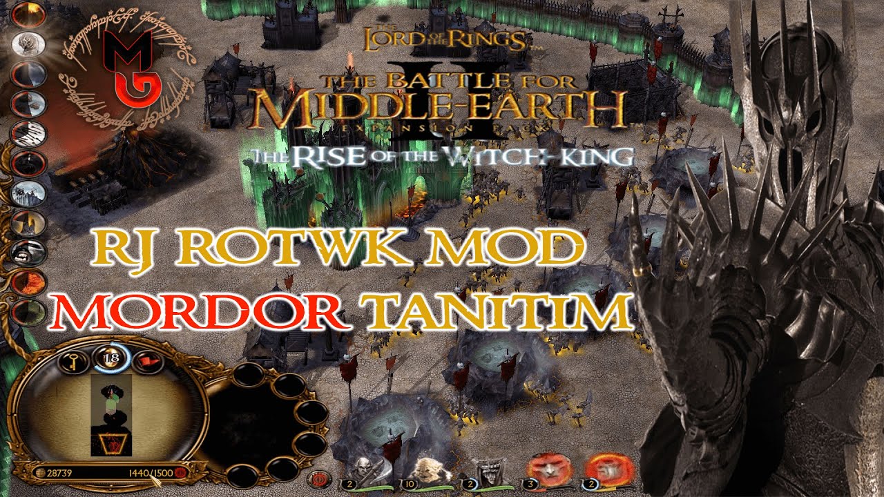 SONSUZ ORDULAR! | RJ RotWK Mod Mordor Tanıtım | Bfme RotWK 2.01 - YouTube