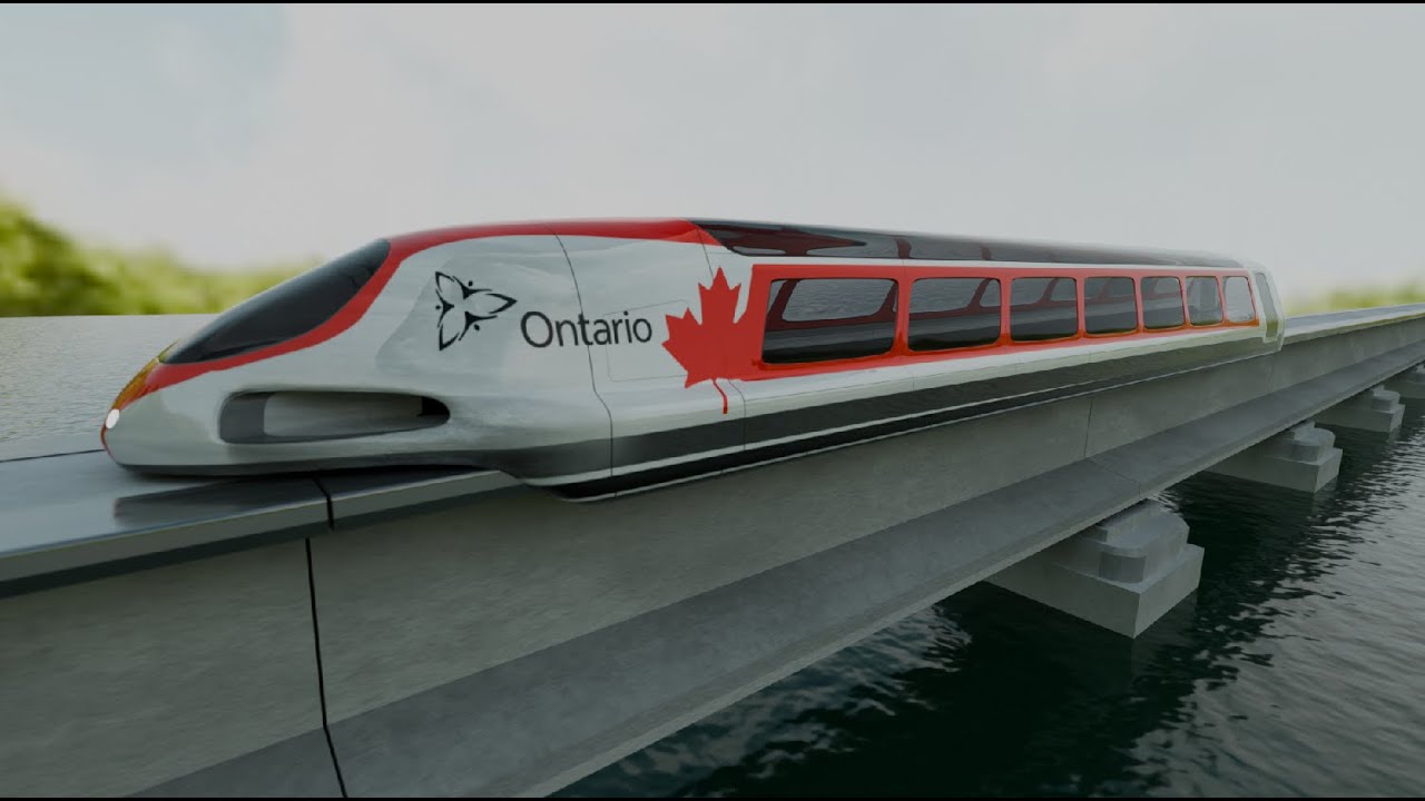 High Speed Mag Lev train Ontario Canada - YouTube