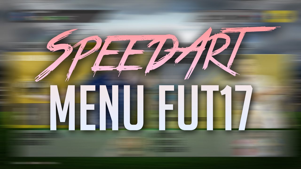 SPEED ART #2 - FUT 17 MENU - YouTube