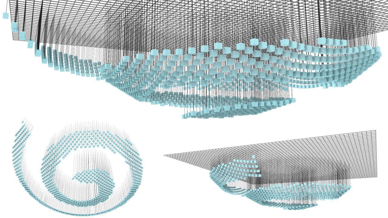 Parametric ceilling decoration - YouTube