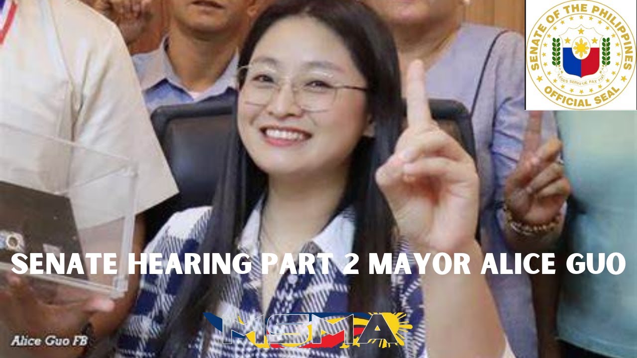LIVE SENATE HEARING PART 2 NI MAYOR ALICE GUO - YouTube