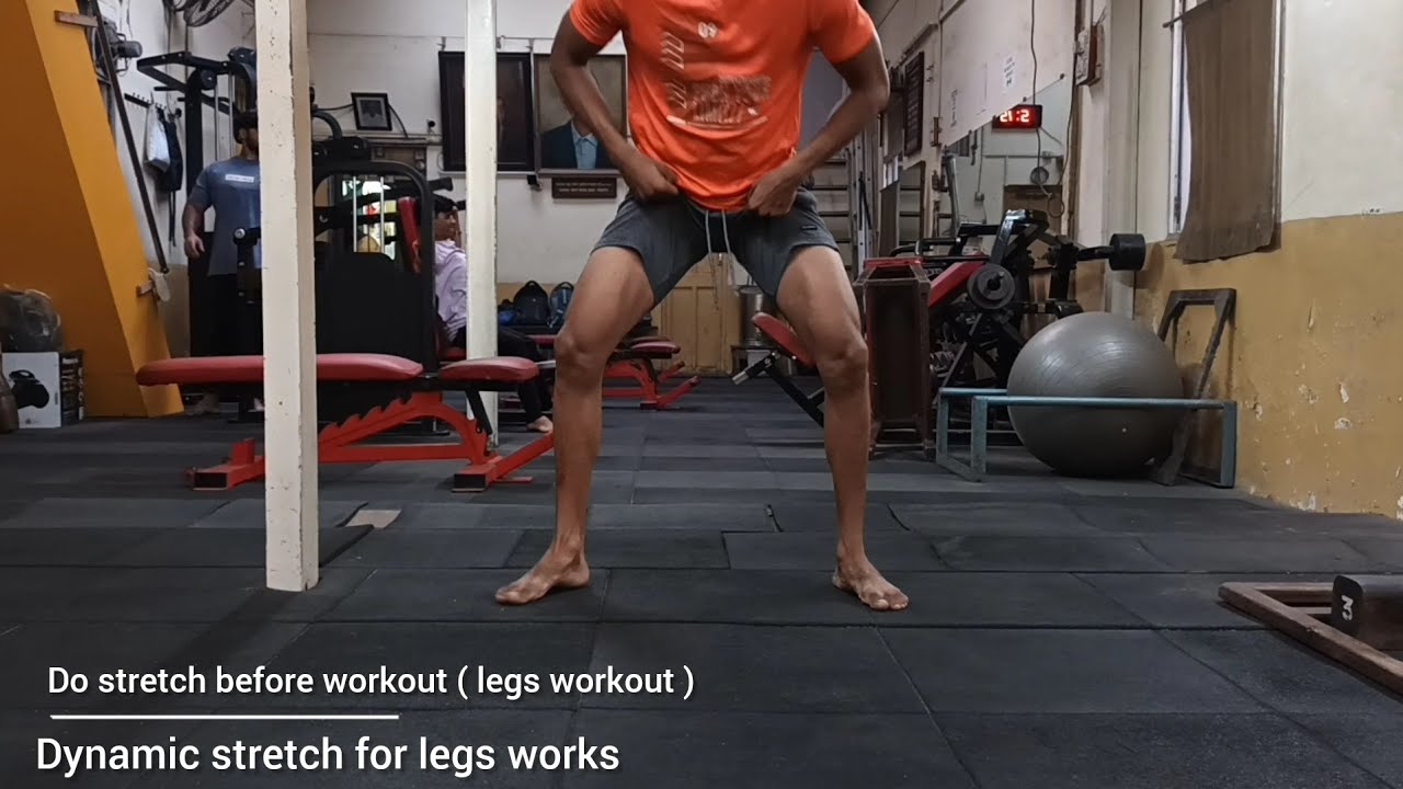 Stretching for leg workout | dynamic stretch for legs | #gym # ...