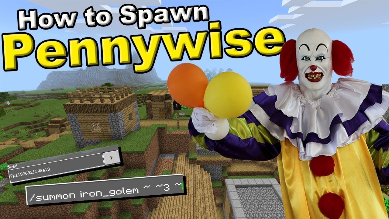 How to Spawn PENNYWISE | Minecraft PE - YouTube