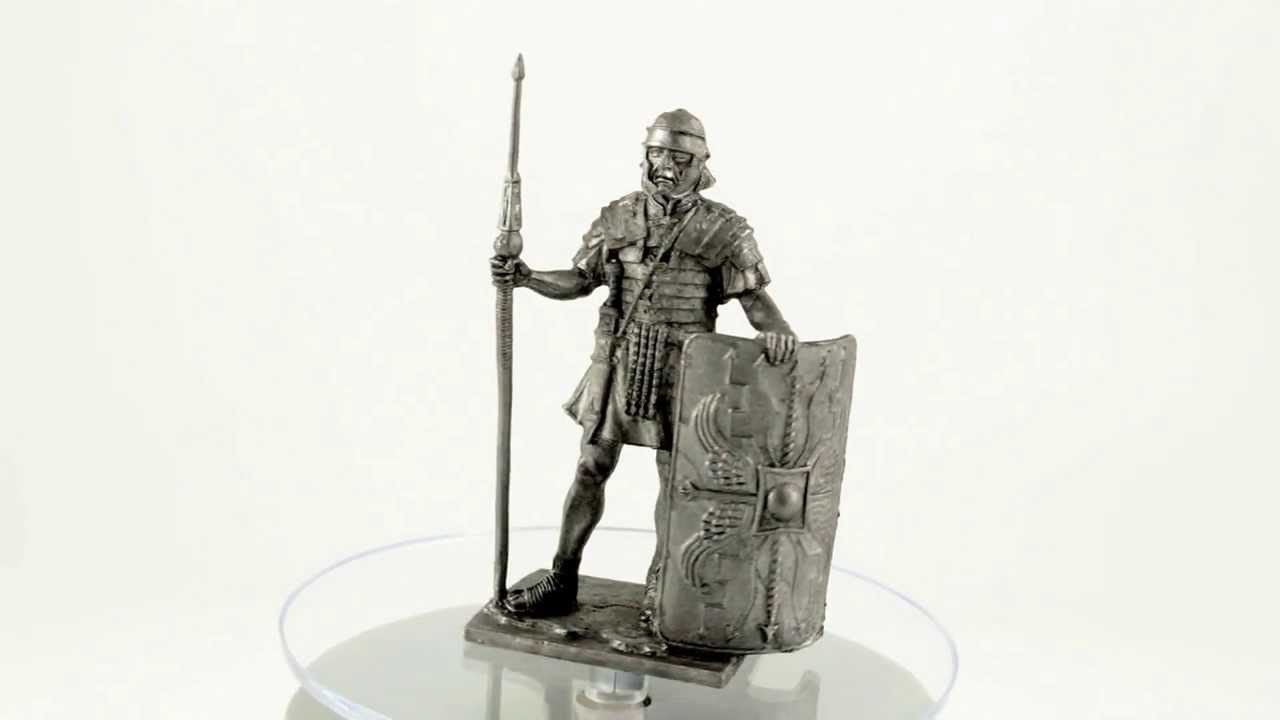 Roman legionnaire. Rome, 1-2 centuries AD metal sculpture. Collection ...