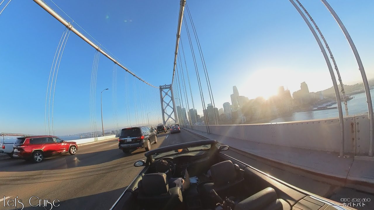 Let's Cruise San Francisco California ... Sunset Drive over the Oakland ...