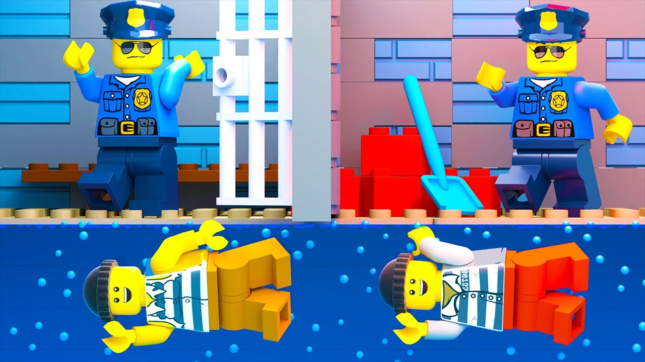 LEGO Prison Break - Underwater Tunnel Escape - YouTube