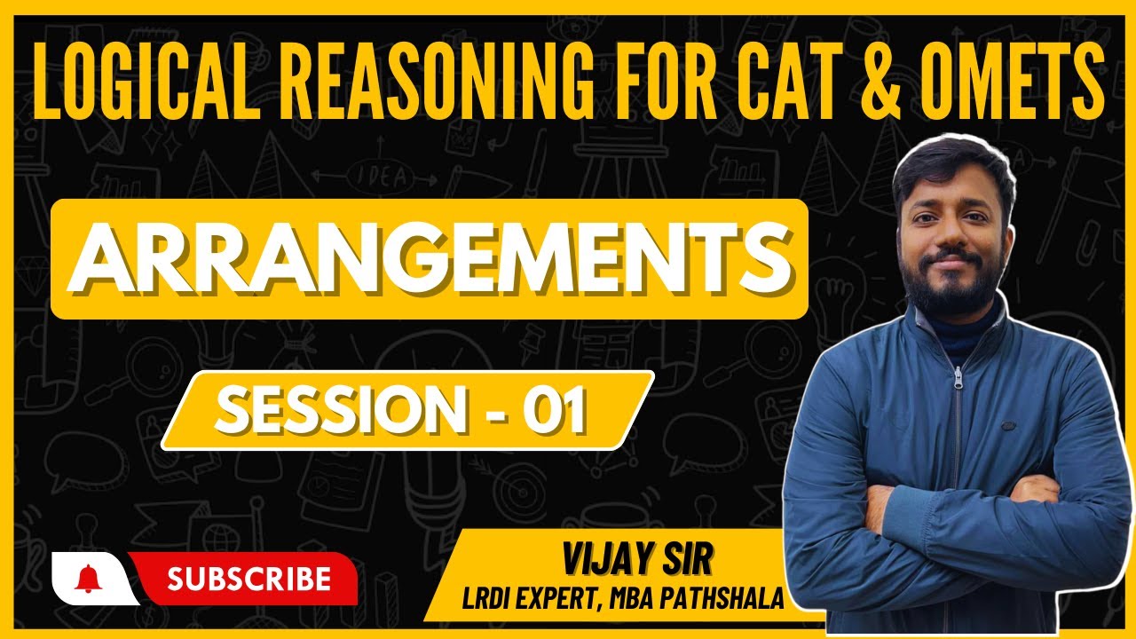 Logical Reasoning | Linear Arrangements (Easy)| Session 01 | MBA ...