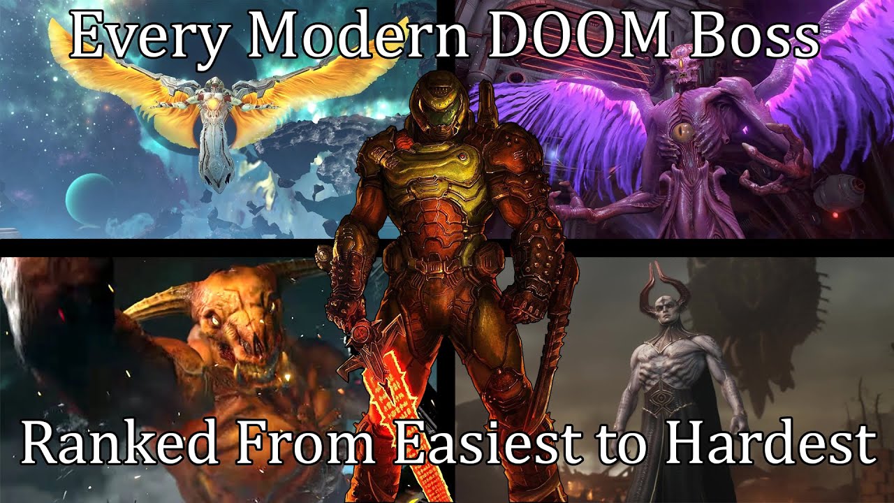 Every Modern DOOM Boss Ranked From Easiest to Hardest - MattTGM - YouTube