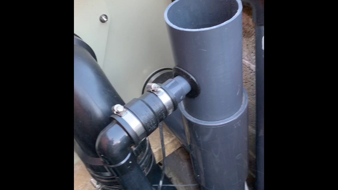 How to fit a trickle out on your bottom drain riser (koi pond) - YouTube