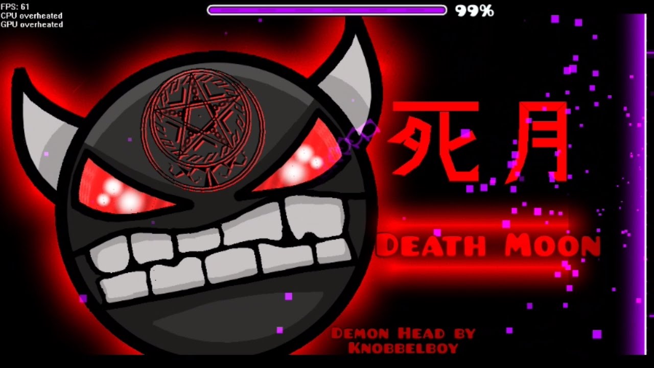 DEATH MOON [Epic Legendary Easy Demon] by Caustic | Lightning GD - YouTube
