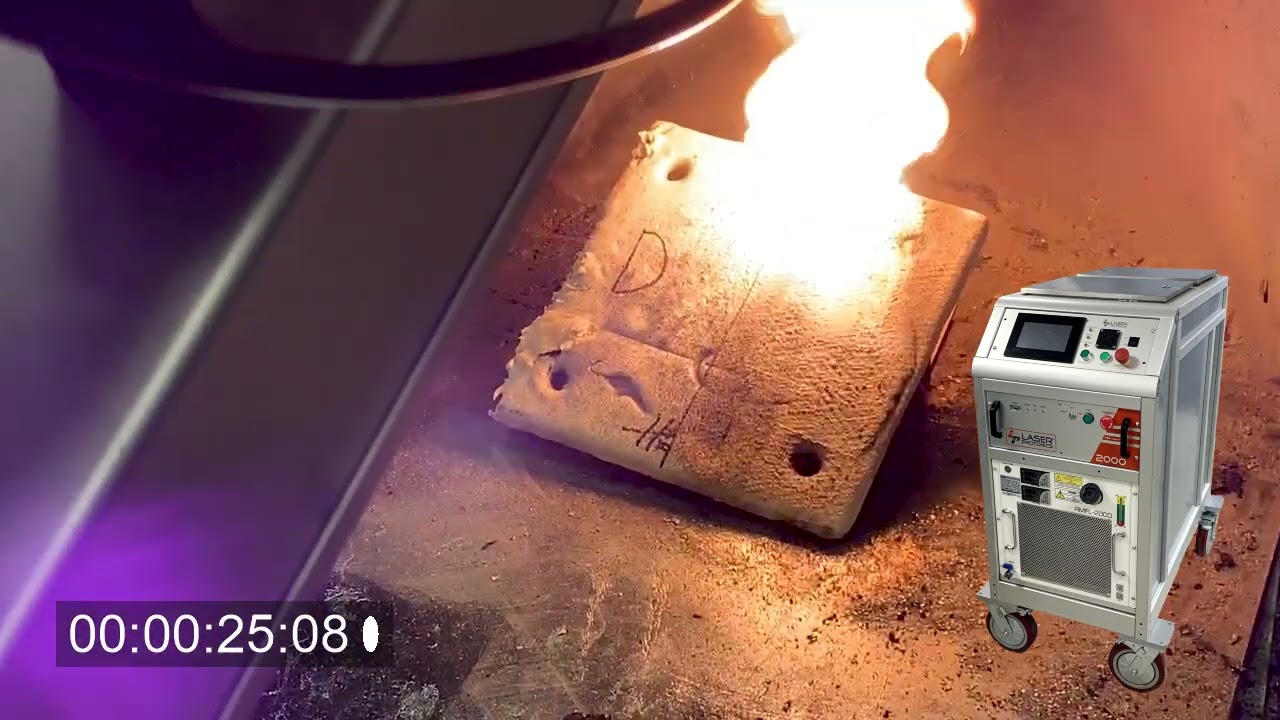 7/16 Inch Thick Putty Paint Removal | Laser Cleaning - YouTube