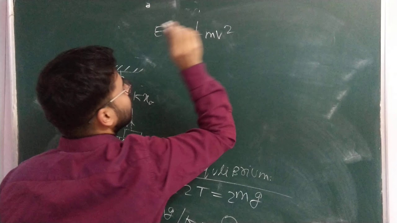 Energy method to find time period in SHM. - YouTube