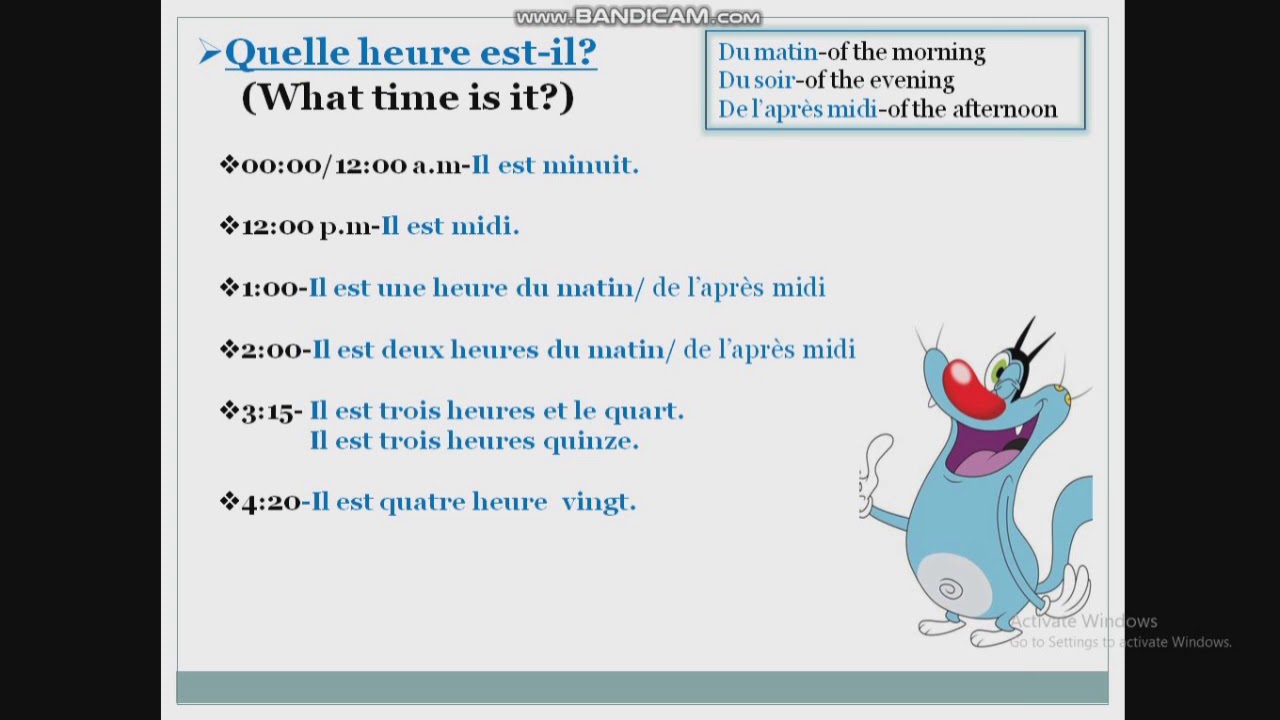 Time in French || What time is it? Leçon-10(Quelle heure est-il?) - YouTube