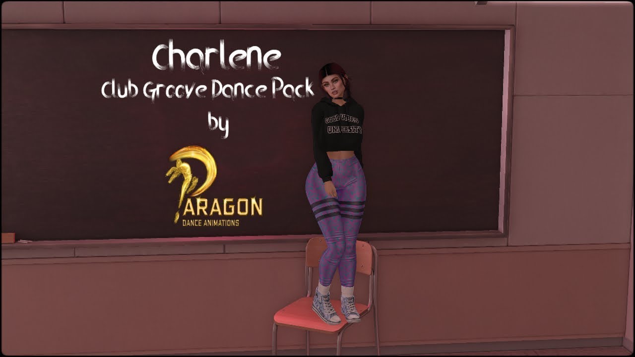 Second Life Paragon Dance Animations : Charlene Club Groove Pack - YouTube