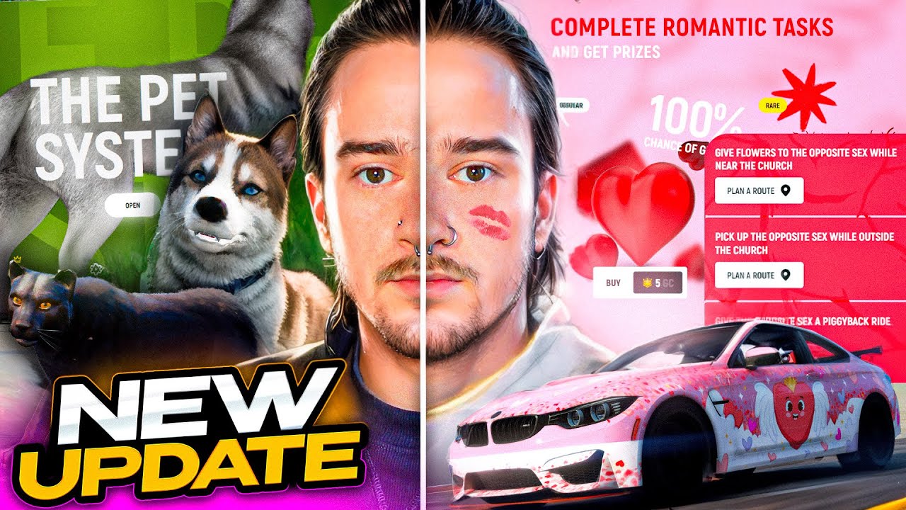NEW UPDATE in Grand RP (gta 5 rp) // Valentines event // FREE CAR ...