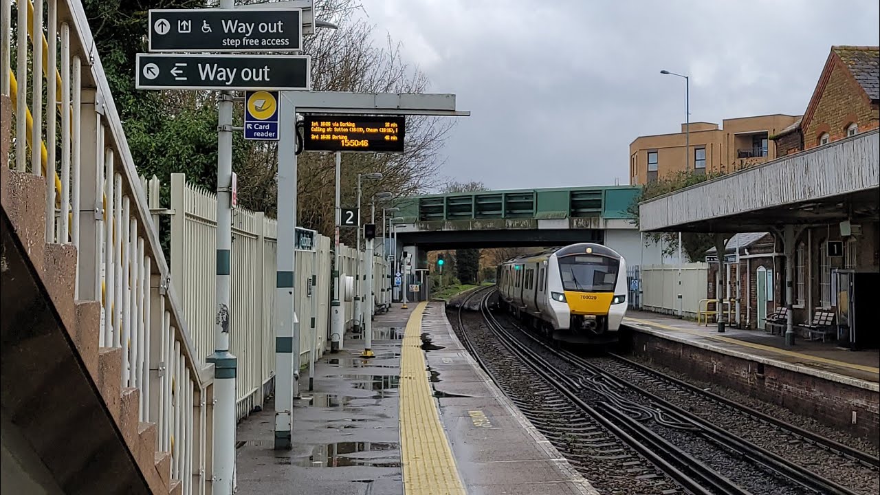 Hackbridge Railway Station With Thameslink Class 700 EMU (700029 ...