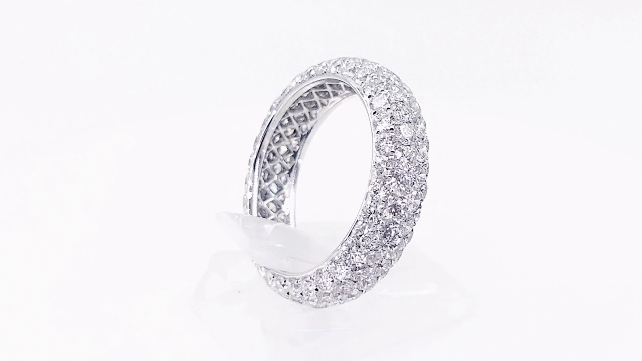 4 ROW DIAMOND RING - YouTube