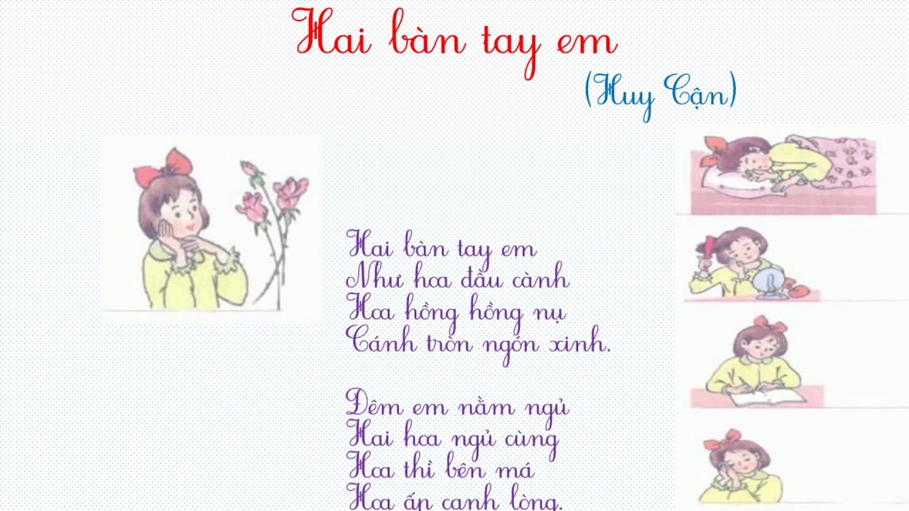 Hai bàn tay em (Huy Cận) - YouTube