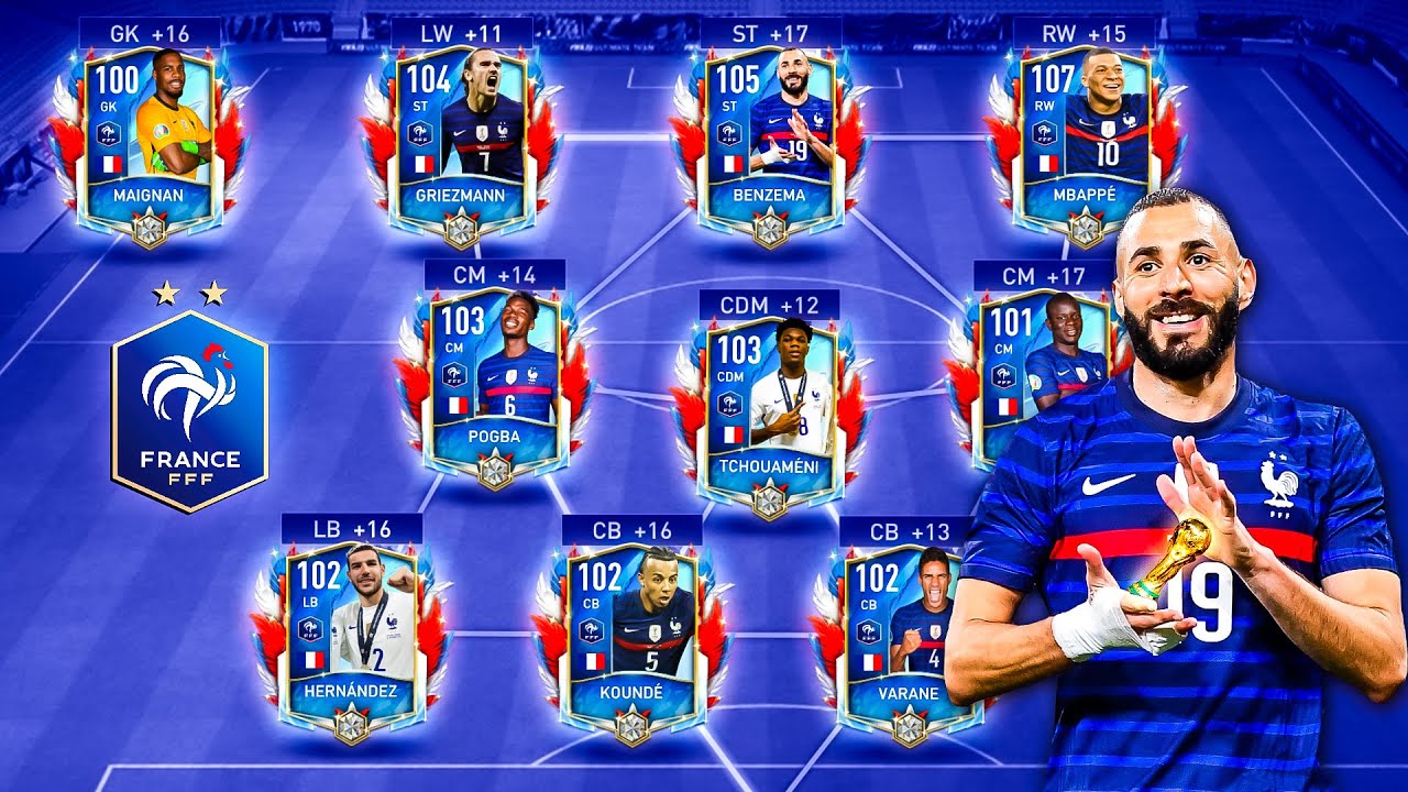 I Built Best France National Squad 2022 World Cup - FIFA Mobile - YouTube