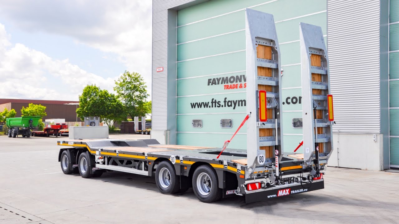 MAX Trailer - MAX600 trailer w/ offset loading platform, 4 axles ...